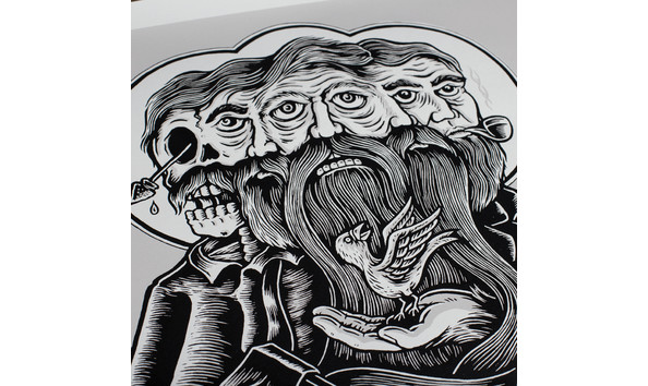 Chad Eaton "THE SAME screen printed poster"