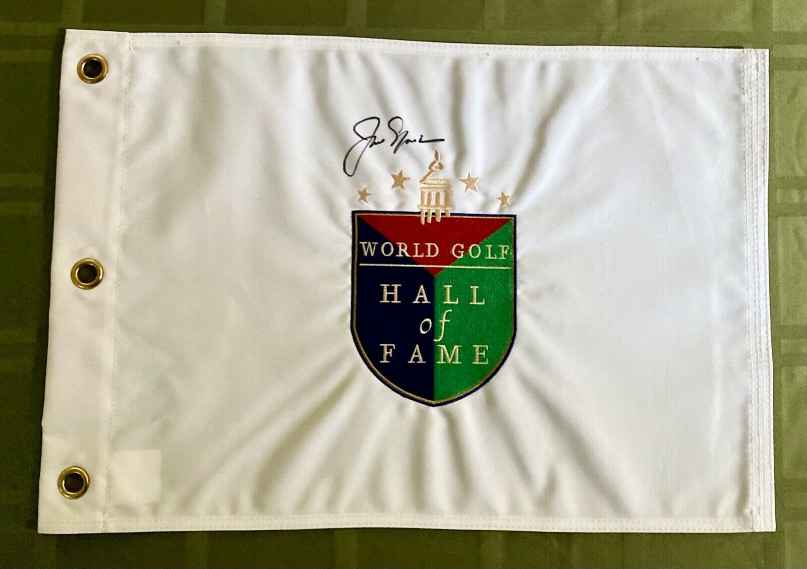 Jack Nicklaus Autographed Golf Flag