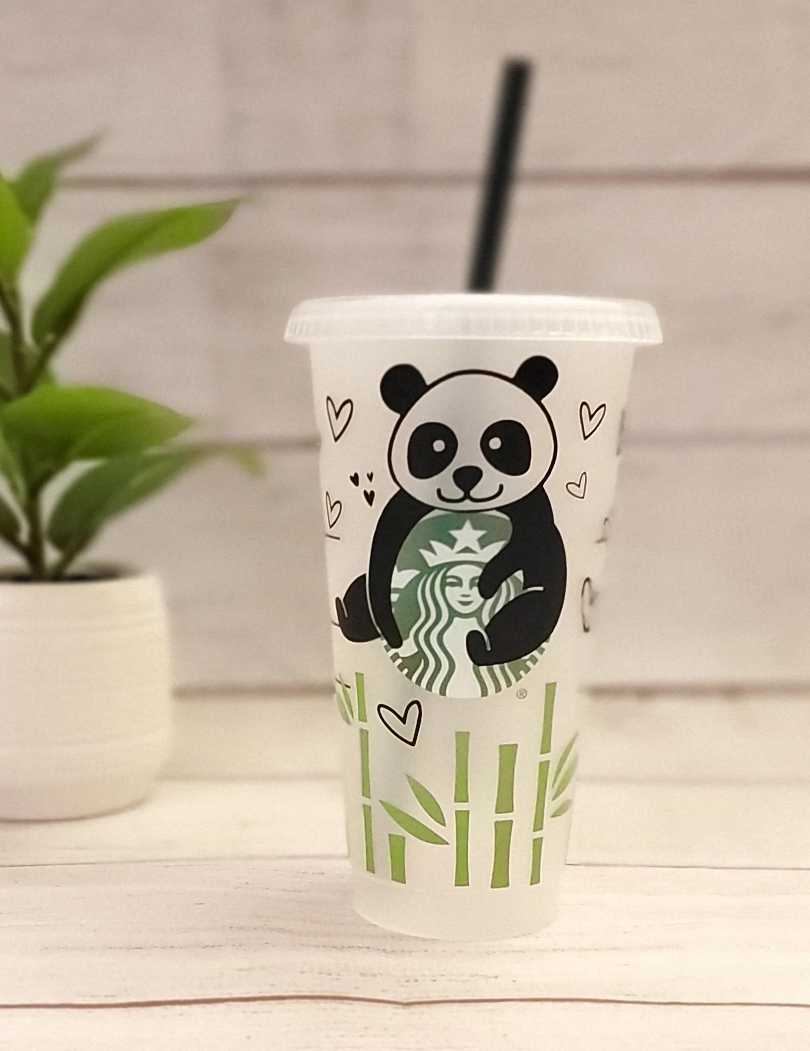Panda 24 oz Starbucks Cold Cup