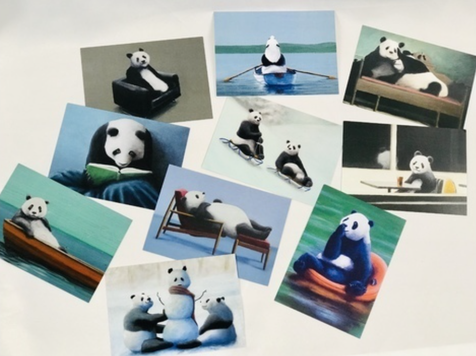 Panda Postcard Package