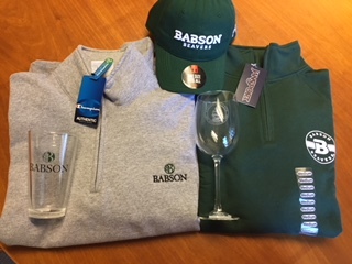 Babson College Branded Sportswear and Glassware