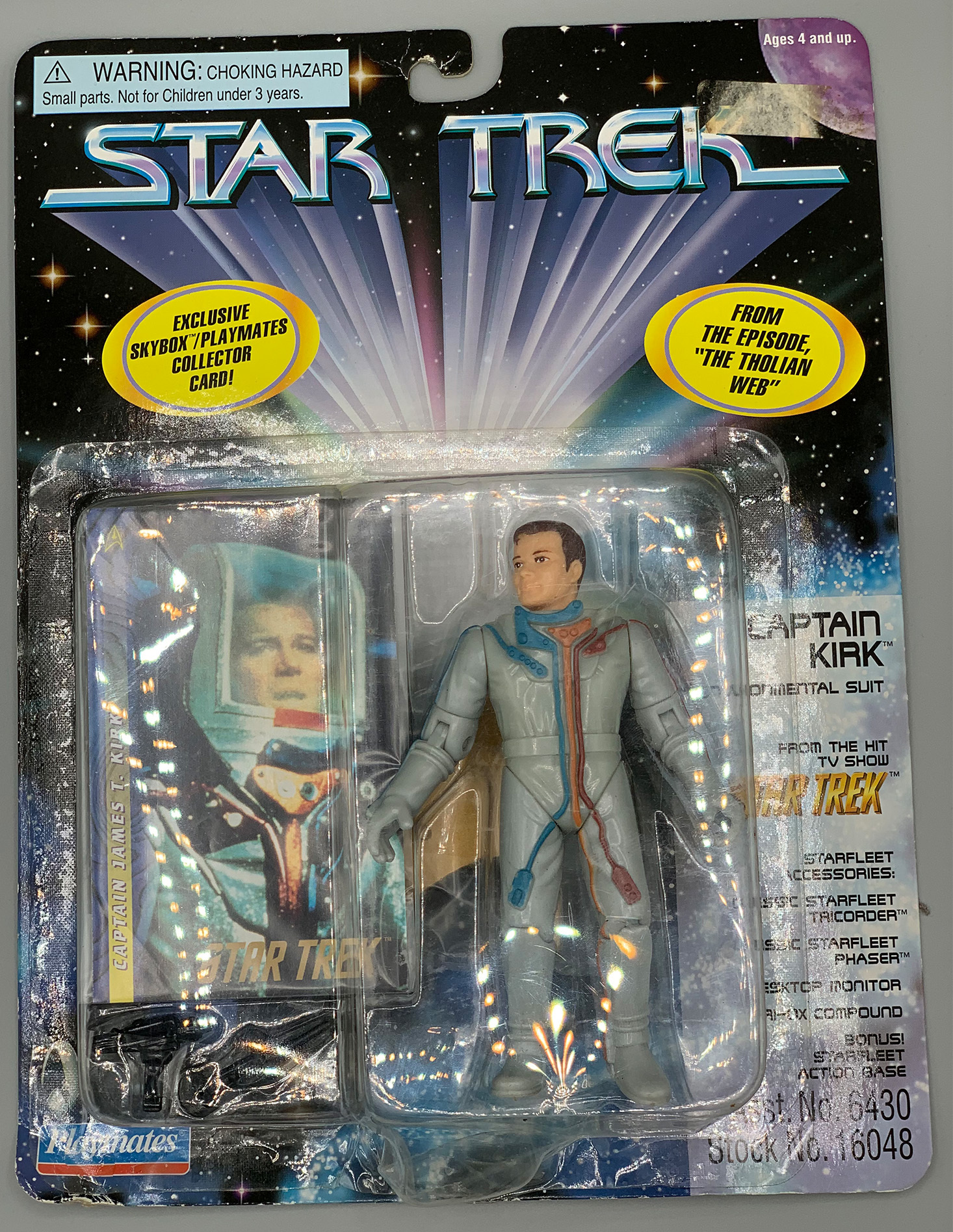 Action Figure: Playmates Star Trek Captain Kirk in Environmental Suit ...