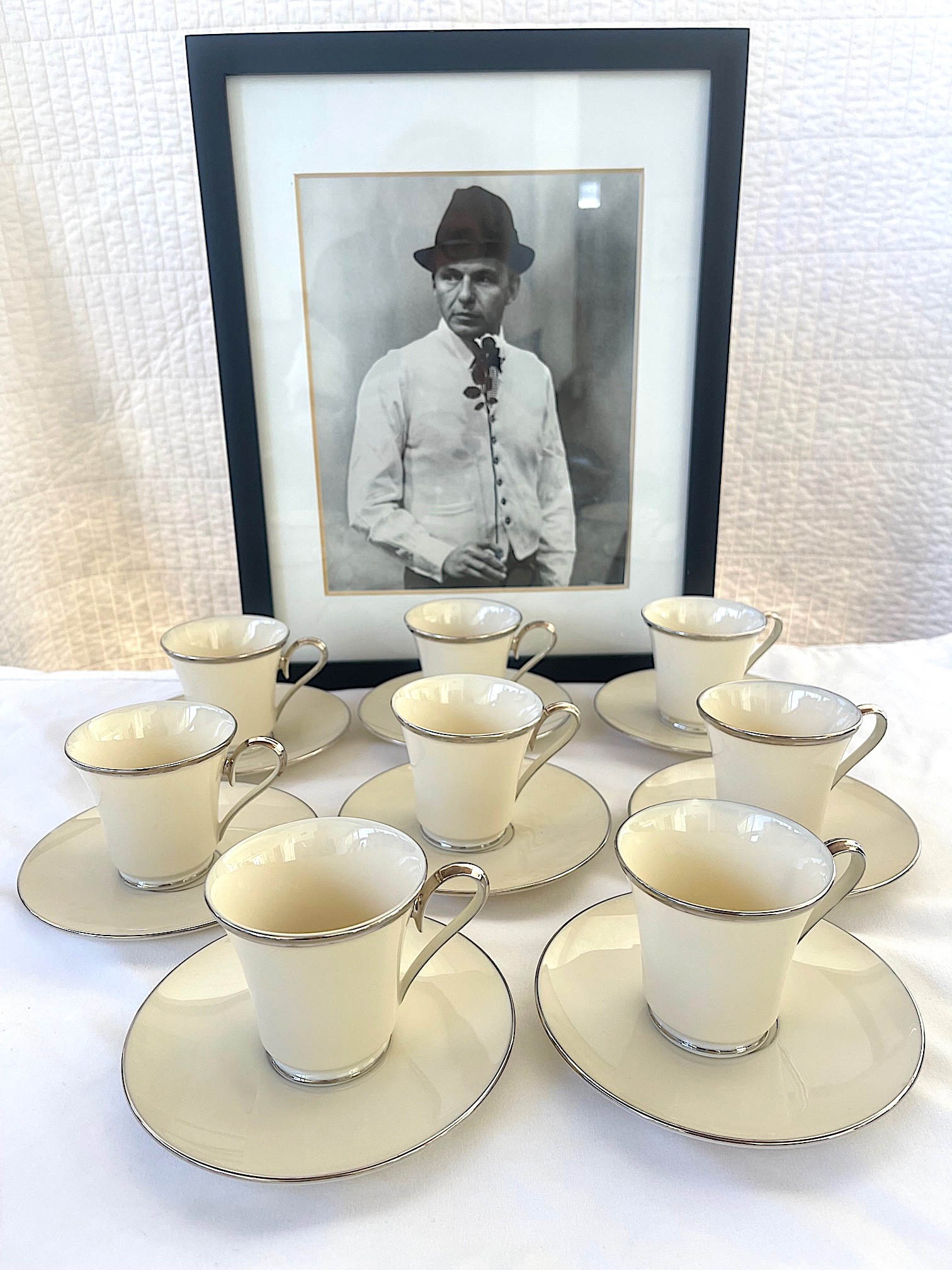 From Frank Sinatra’s Villa Maggio – A Set of 8 Lenox USA “Solitaire ...