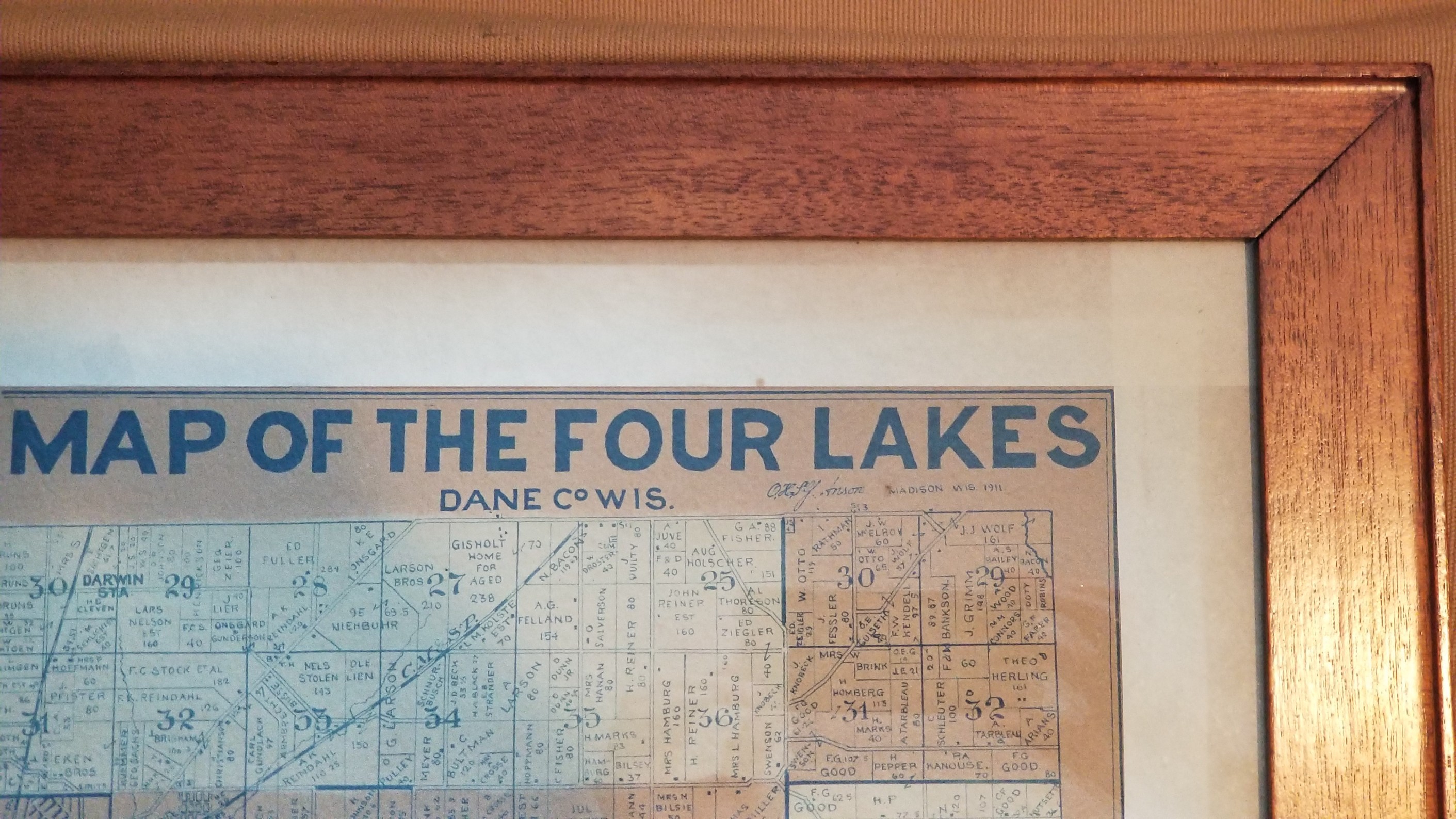 Map of the Four Lakes