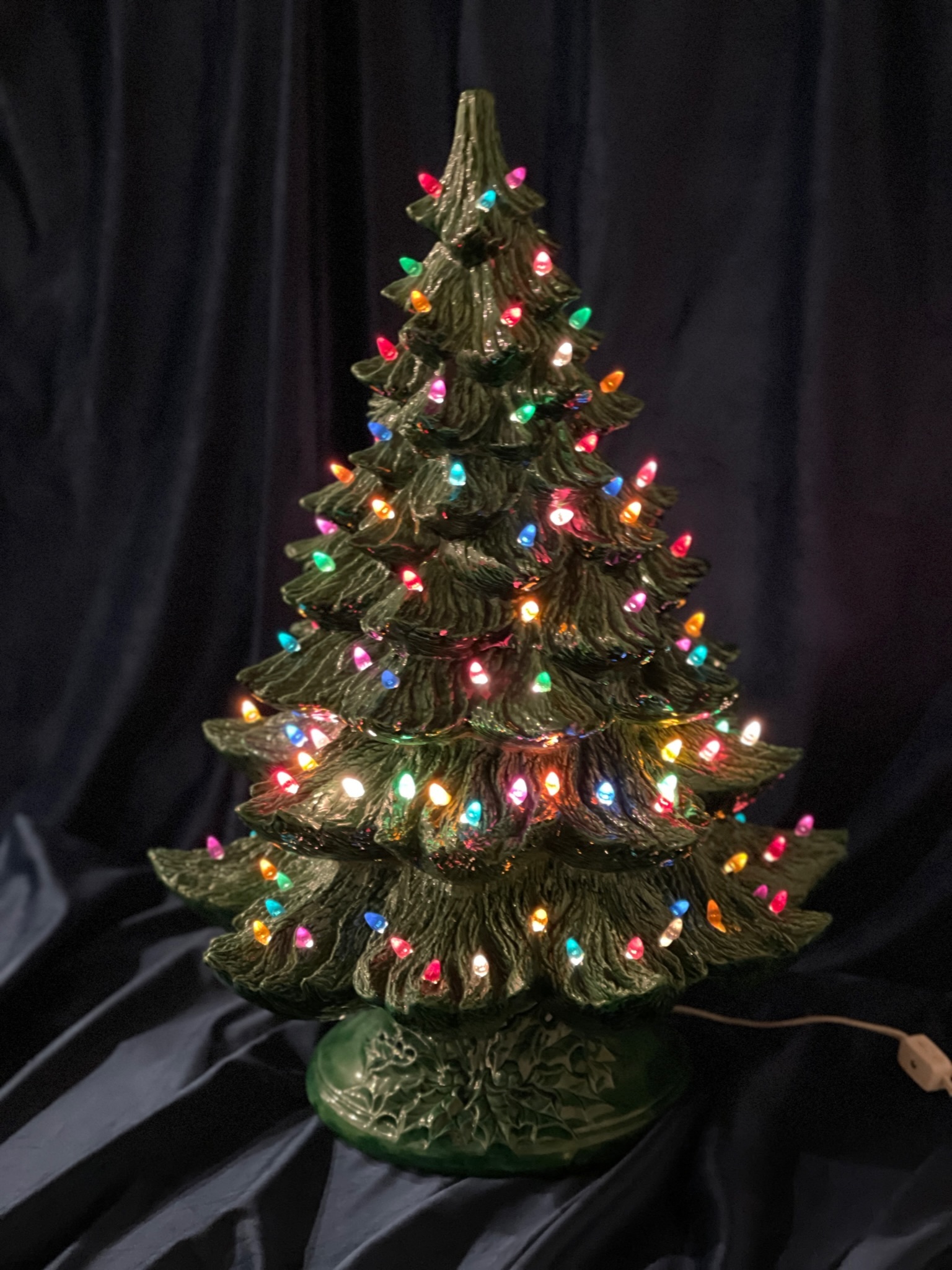 Christmas Tree - Vintage Electric Light - 23 inches high